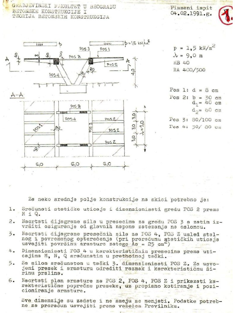 Betonske Konstrukcije | PDF