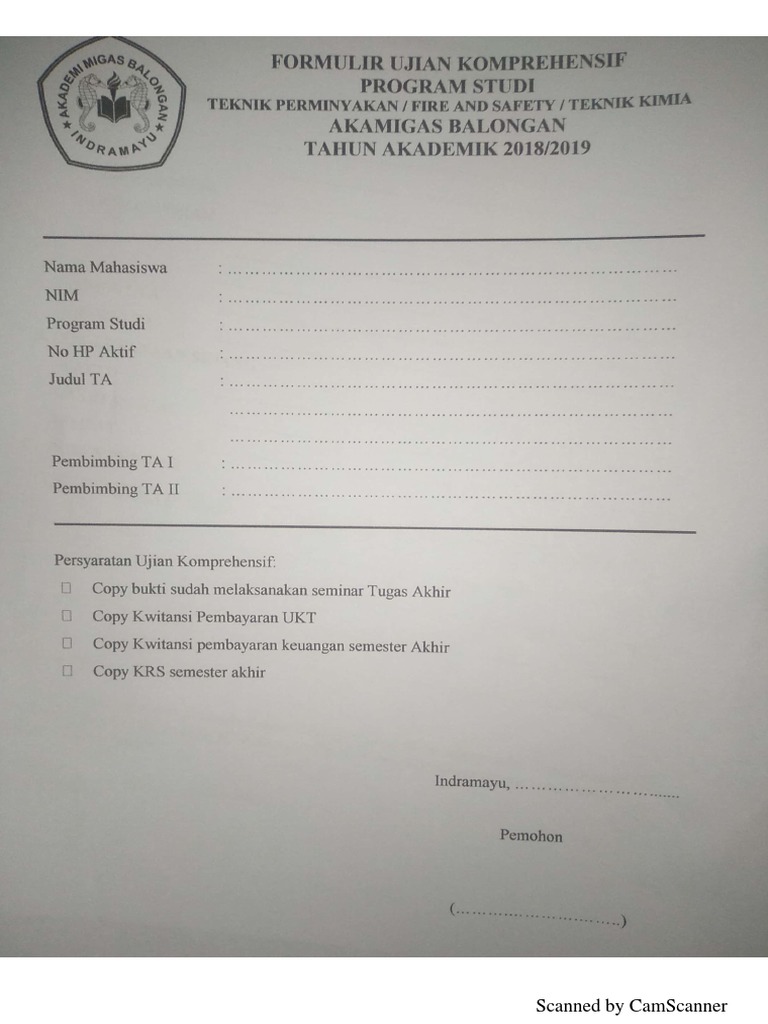 Formulir UKT | PDF