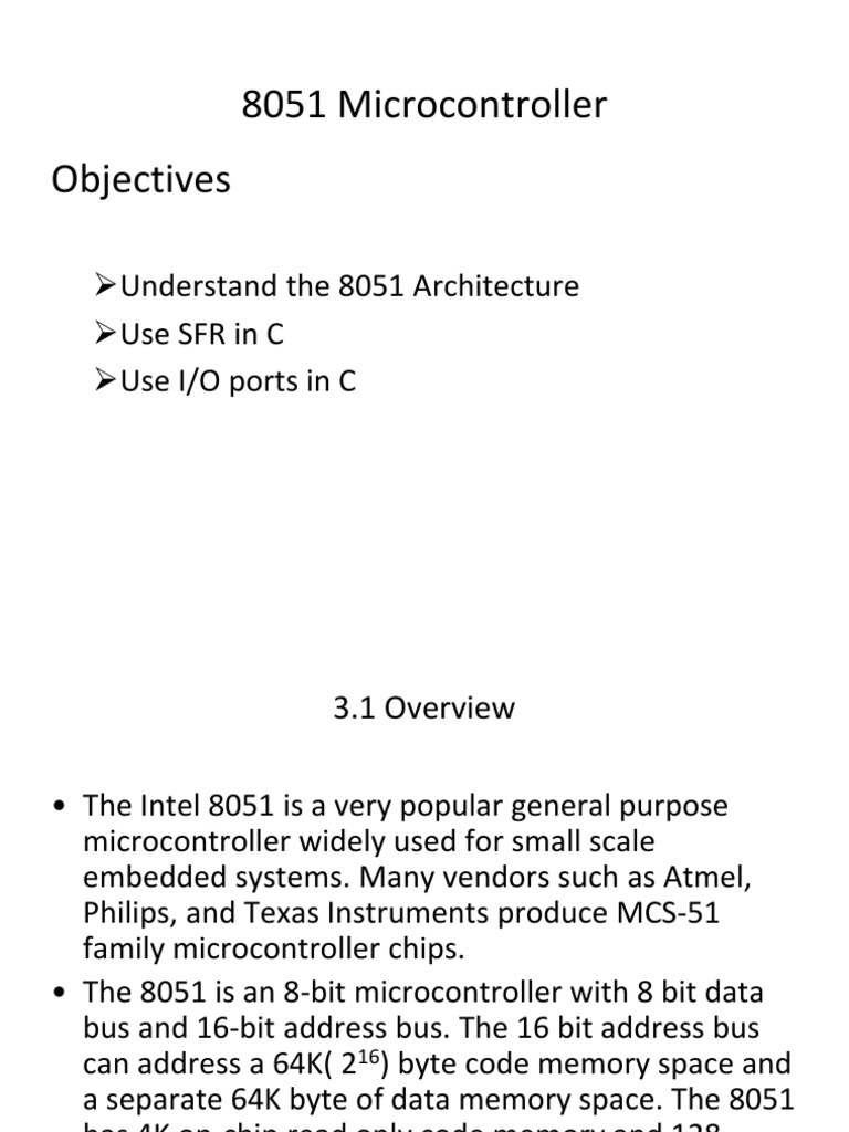 Micro Controller | PDF | Random Access Memory | Microcontroller