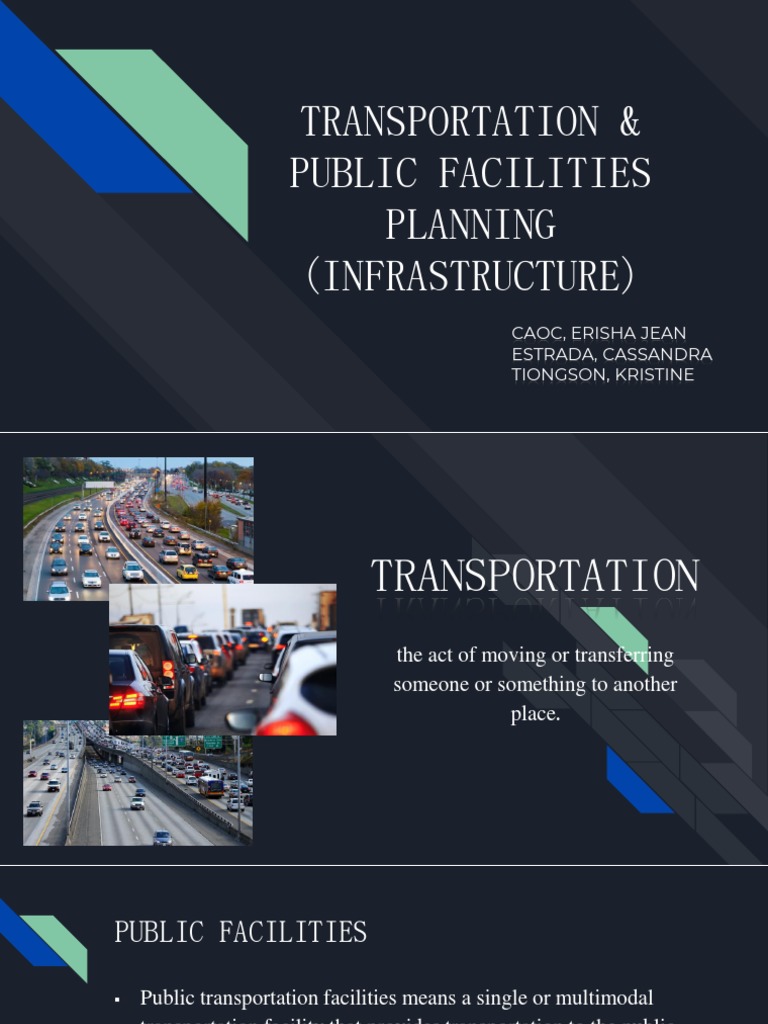 Transportation Public Facilities Planning Infrastructure Pdf