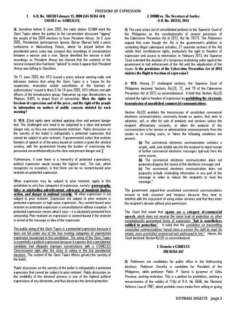 Free Speech | PDF | Prior Restraint | Freedom Of Speech