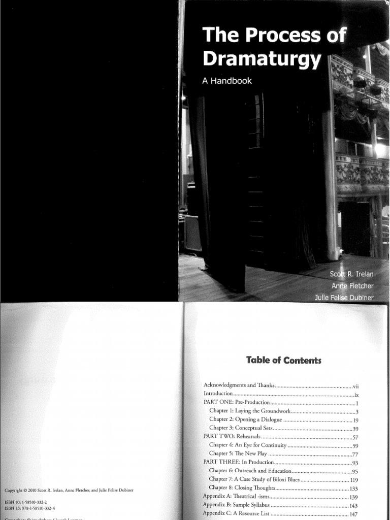 Ch. 1 Process of Dramaturgy | PDF