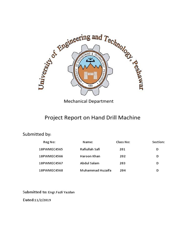 Lab Report Sample | PDF | Drill | Metalworking