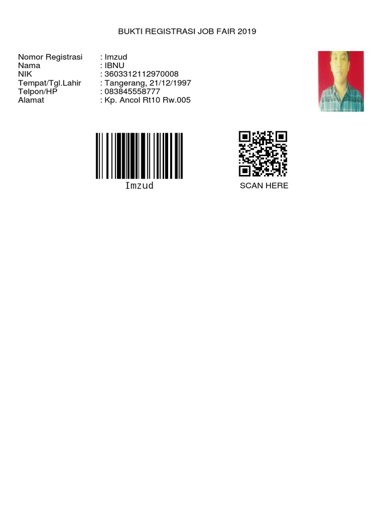 Registrasi Job Pair | PDF