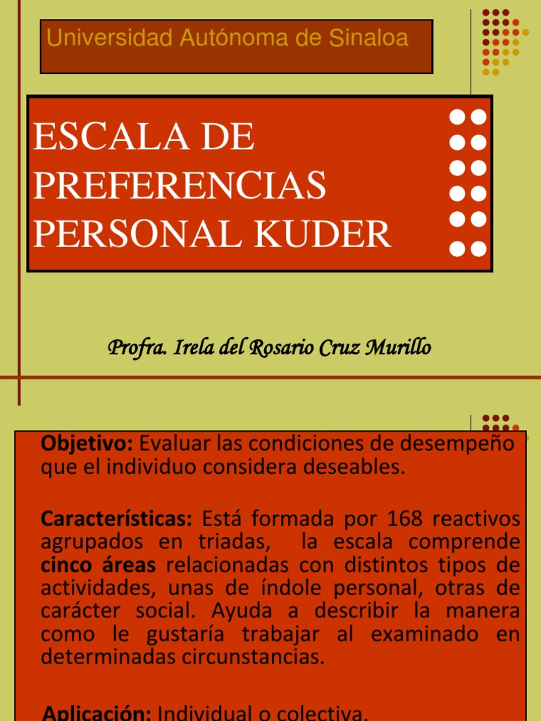 Kuder | PDF | Sicología | Science