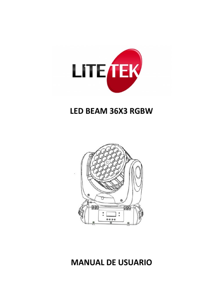 Manual LEDBEAM 36X3 RGBW | PDF | Electricidad | Science