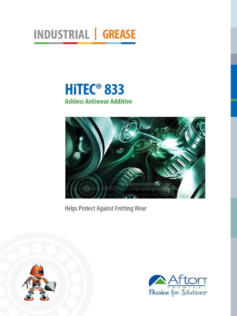 HiTEC-833 PDS PDF | PDF | Wear | Chemical Substances