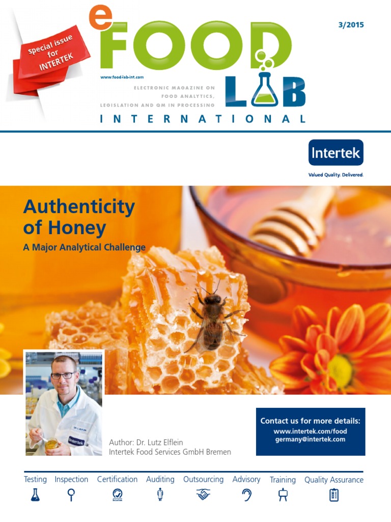 Intertek Article - Honey Authenticity - Sonderdruck | PDF | Honey | Sucrose