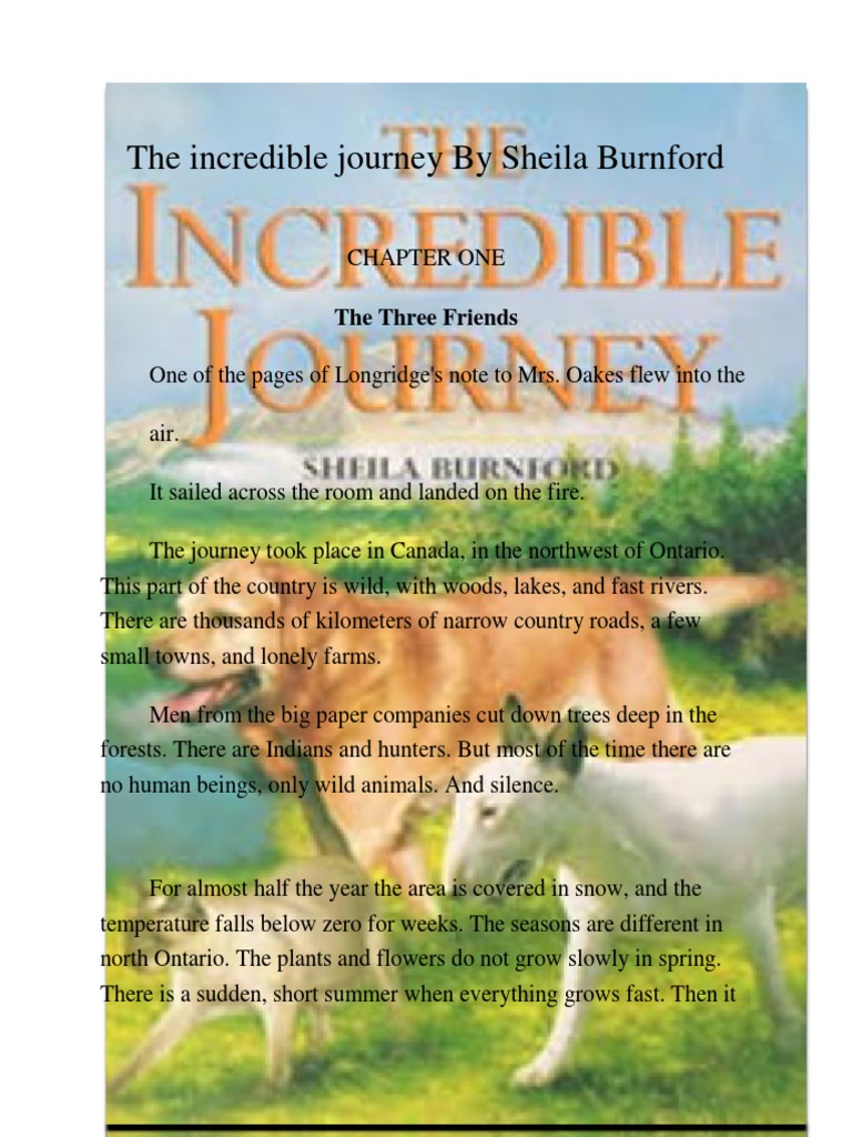 The Incredible Journey by Sheila Burnford | PDF