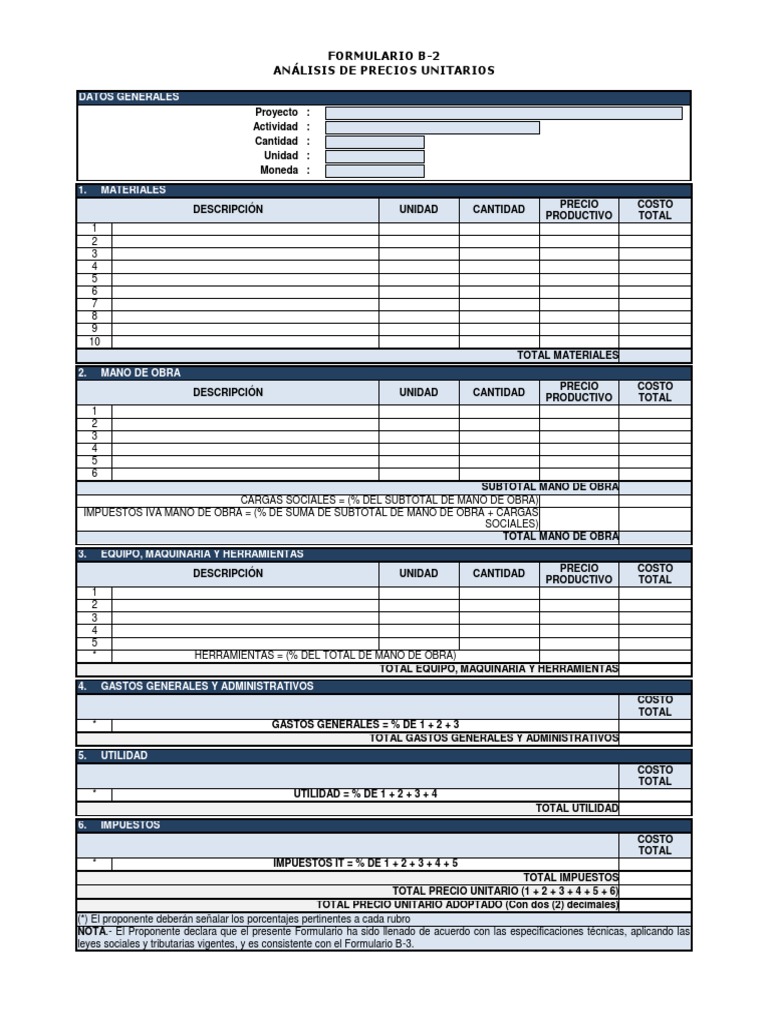 Formulario B1 | PDF | Economias | Business
