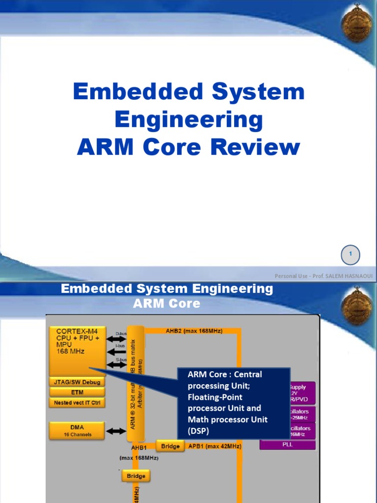 Embedded System Engineering ARM Core Review | PDF | Arm Architecture ...