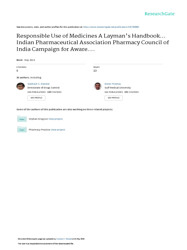 Responsible Use of Medicines | PDF | Medical Prescription | Dietary ...