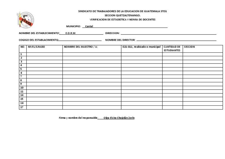 FORMATO-Demanda Educativa 2019 | PDF