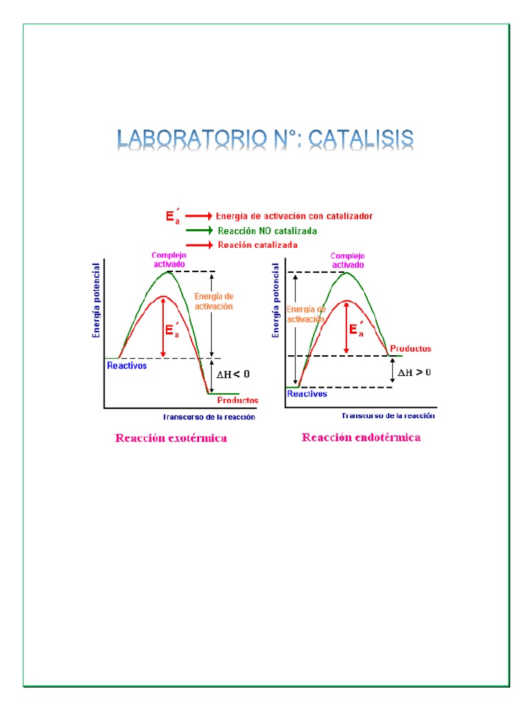 Catalisis | PDF | Catálisis | Reacciones químicas