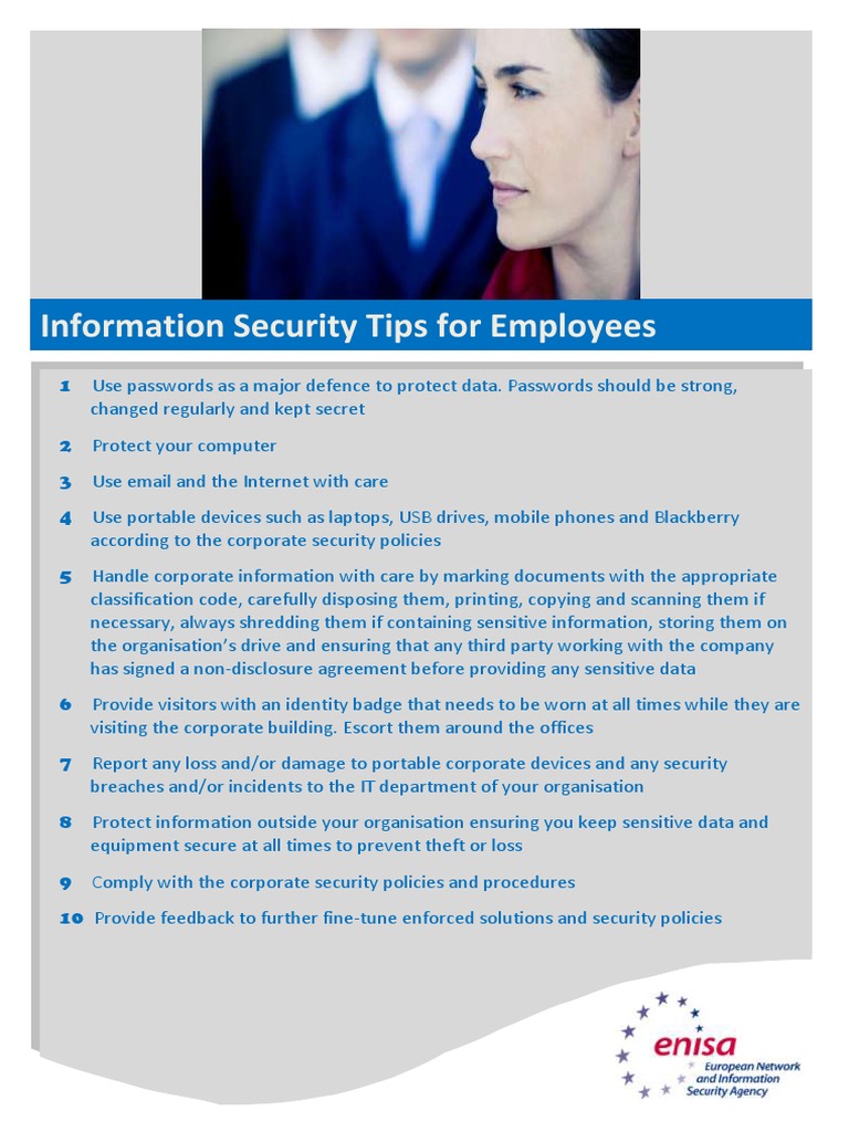 Employee Information Security Guidelines Pdf Computers