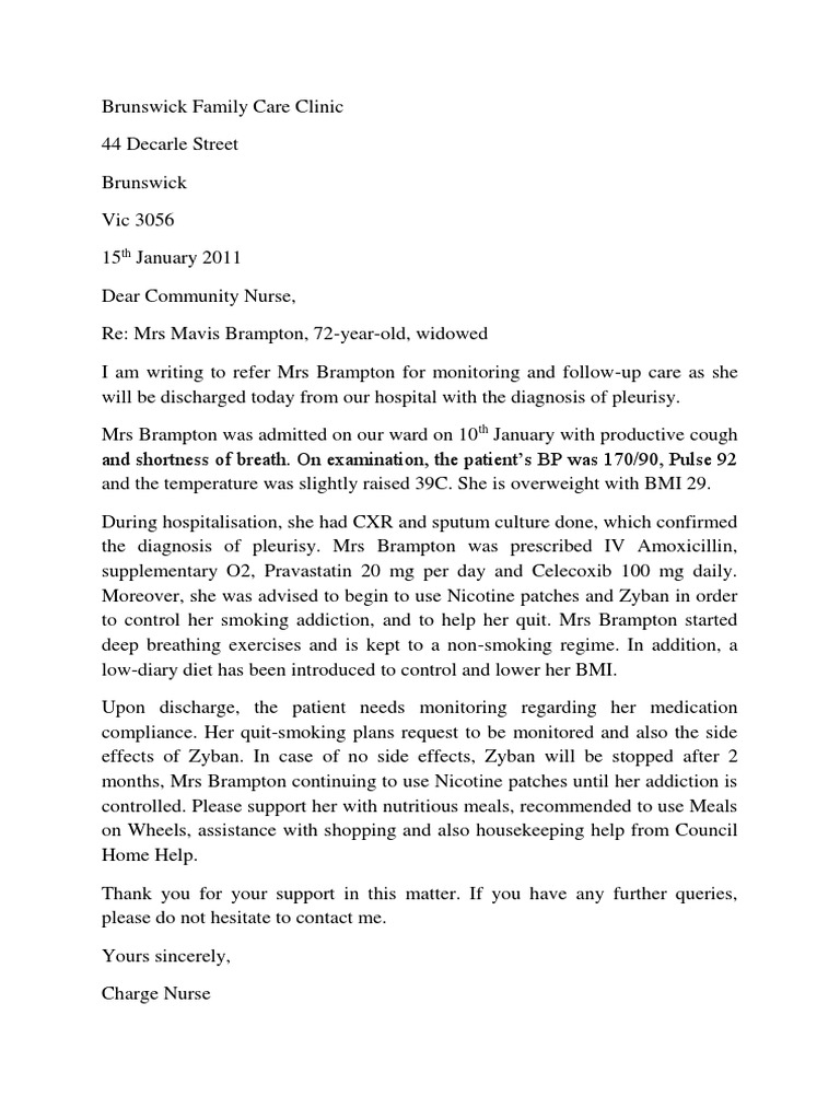 Oet Sample Letter | PDF | Self-Improvement