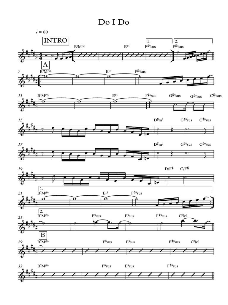 Do I Do - Full Score | PDF