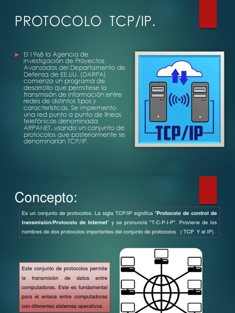 Protocolo TCP/IP: Conceptos y Ventajas | PDF | Protocolos de internet | Conjunto de protocolos ...