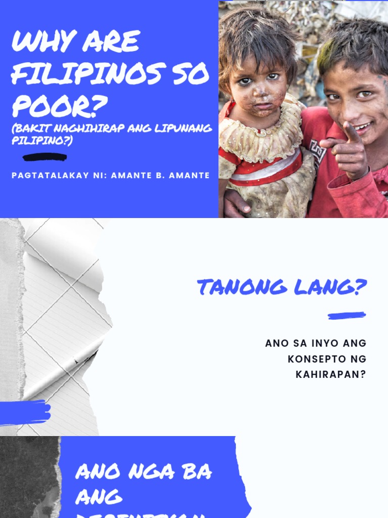 Bakit Naghihirap Ang Lipunang Pilipino | PDF
