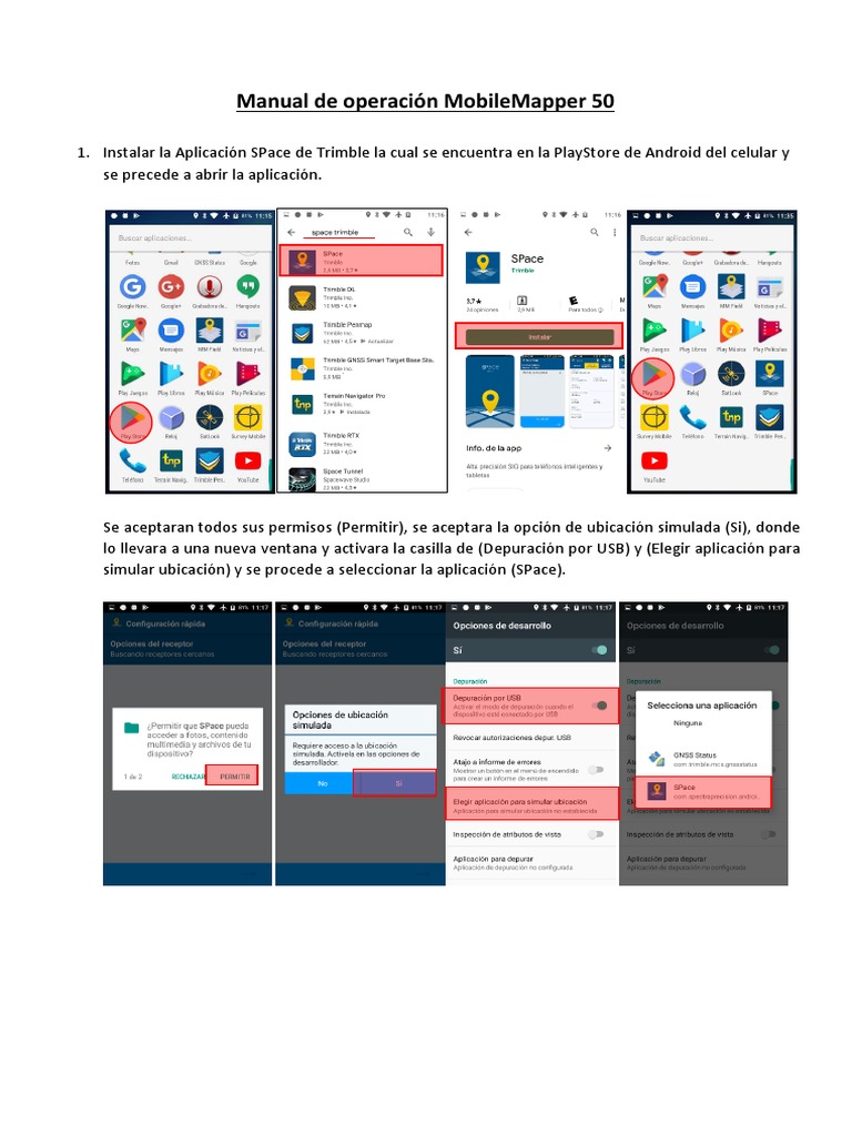 Manual de Operación MobileMapper 50 | PDF