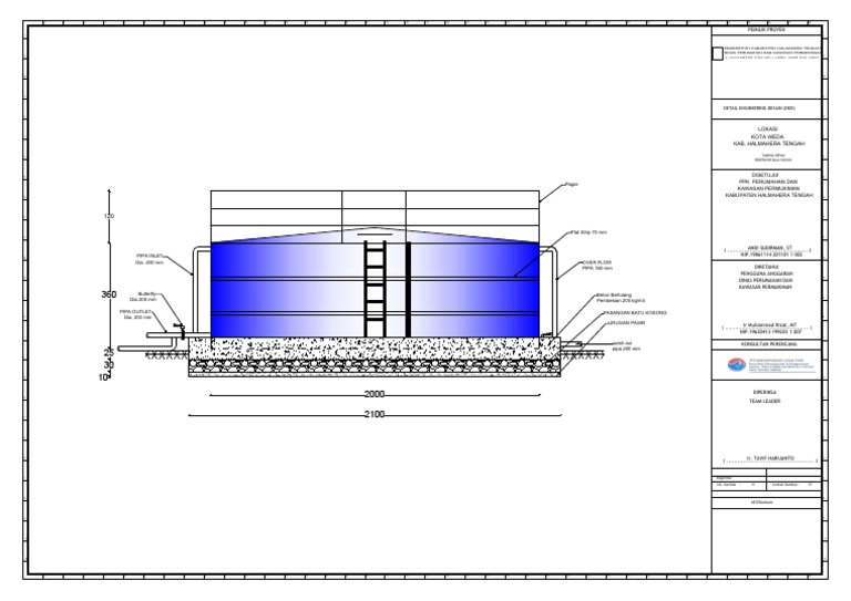 Reservoir Baja 1000 m3 Rev-1 | PDF