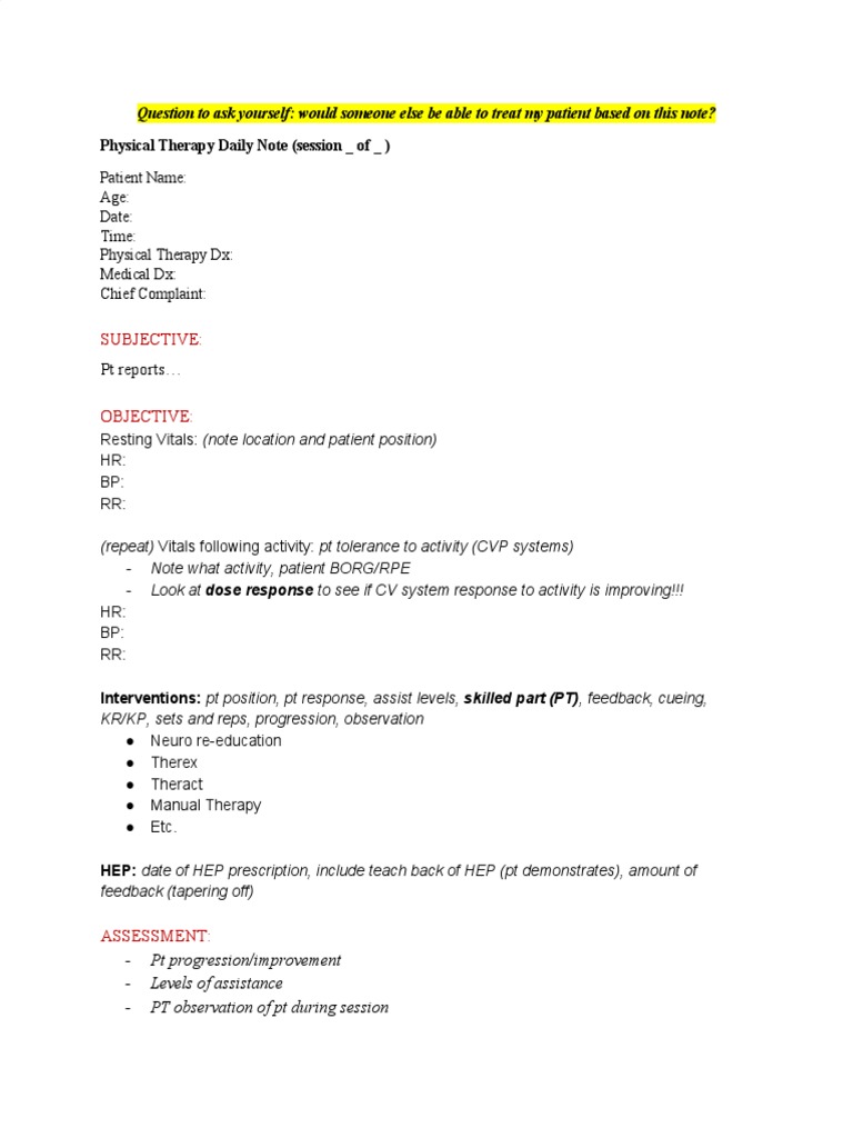 Soap Note Example | PDF | Neuroscience | Cognition