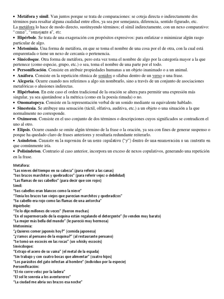 Metáfora y Símil | PDF | Recursos poéticos | Metáfora