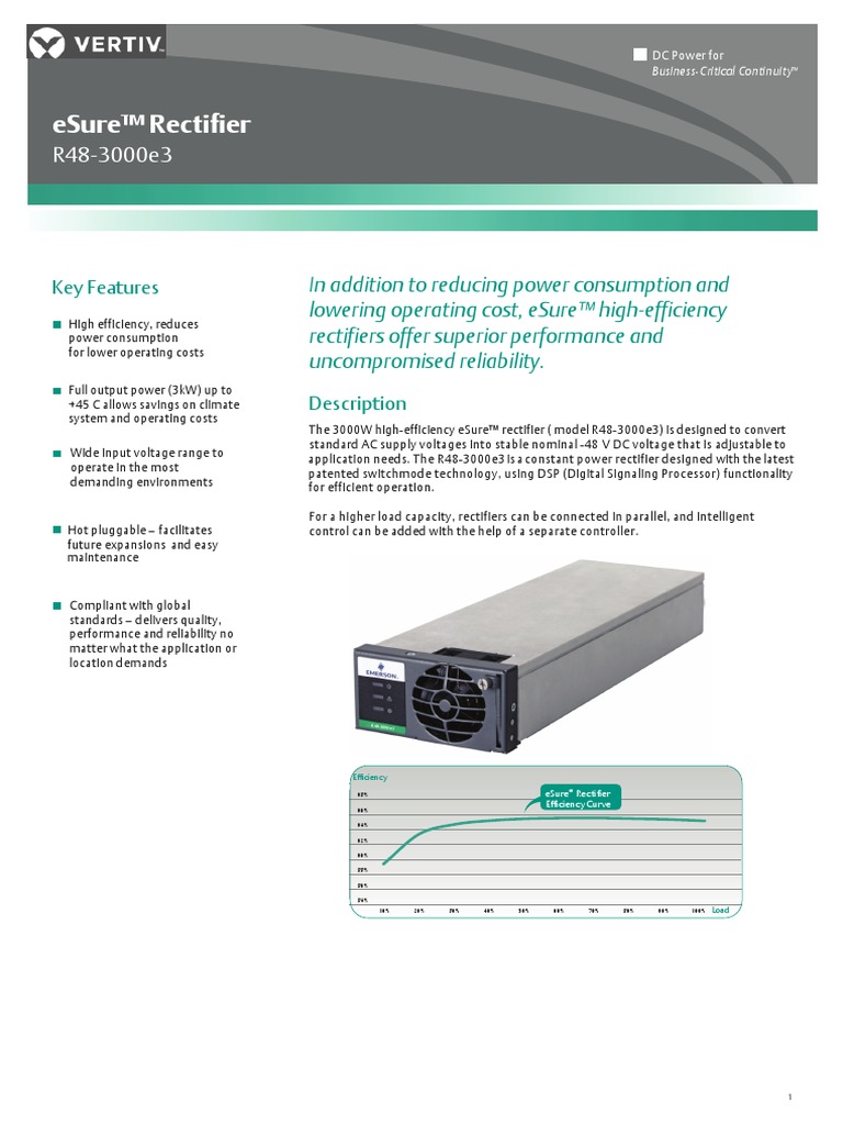 r48 3000e3 Datasheet | PDF | Rectifier | Alternating Current