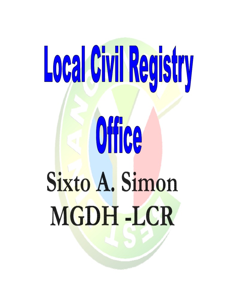 LCR | PDF | Birth Certificate | Marriage License