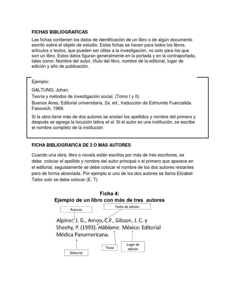 Ejemplos de Fichas | PDF | Publicación