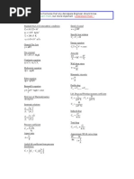 GATE Aerospace Engineering Formulas | PDF
