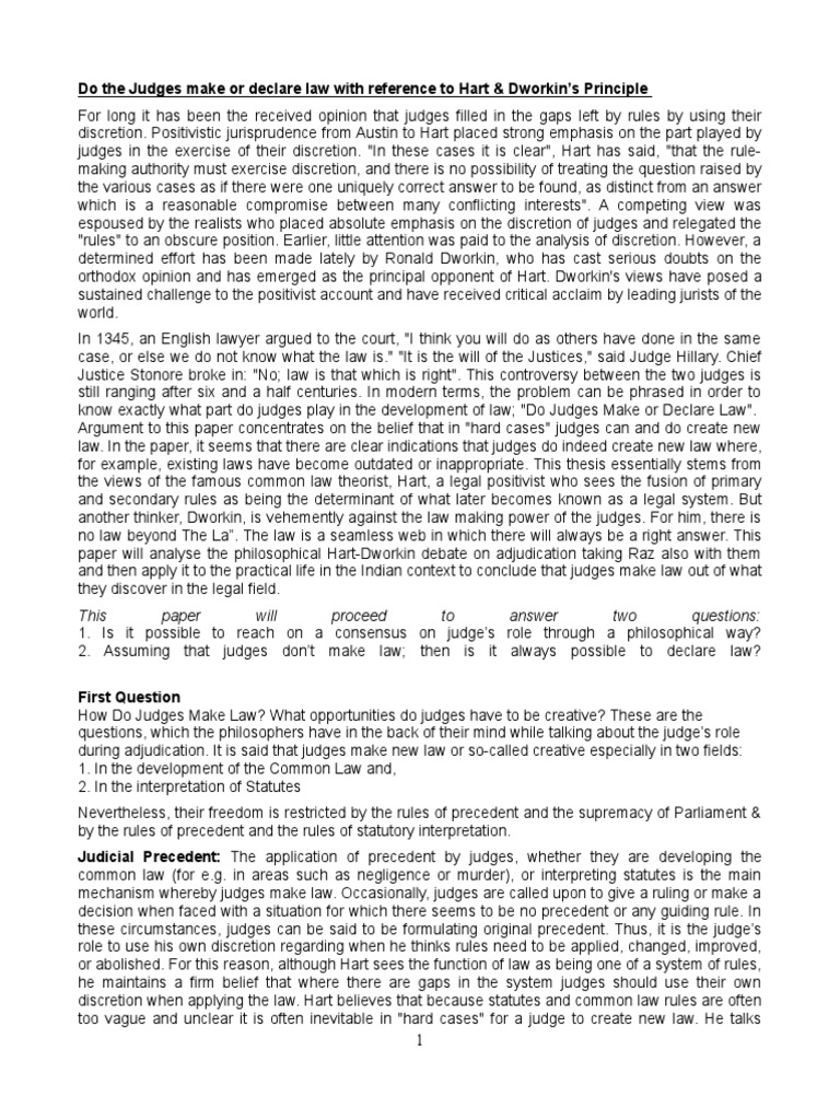 Judge Making Law | PDF | Precedent | Statutory Interpretation