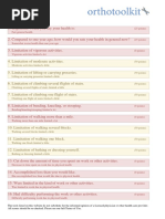 SF 36 Health Questionnaire | PDF | Emotions | Behavioural Sciences