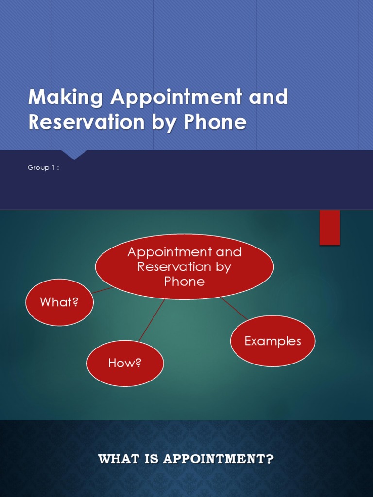 Making Appointment and Reservation by Phone (Autosaved) | PDF | Business