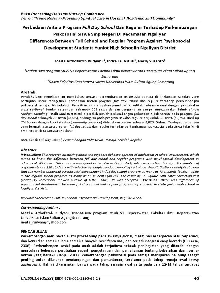 Full Day vs Regular School Impact on Adolescents | PDF | Statistics ...