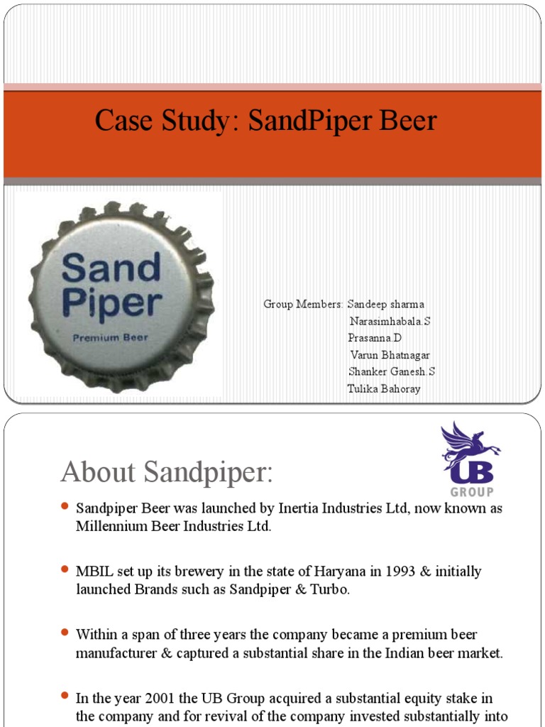 Case Study-Sandpiper NPD | PDF | Beer | Drink