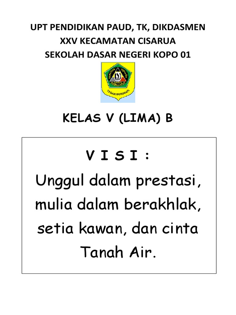 Visi Misi Kelas | PDF