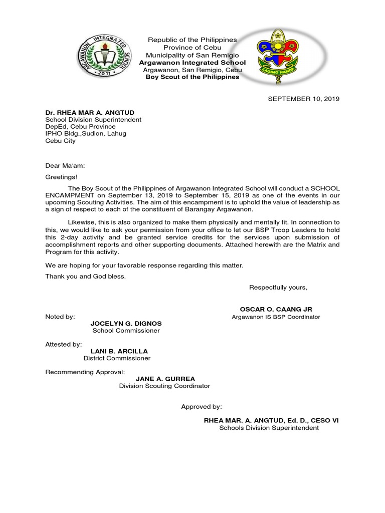 Boys Scout Letter | PDF