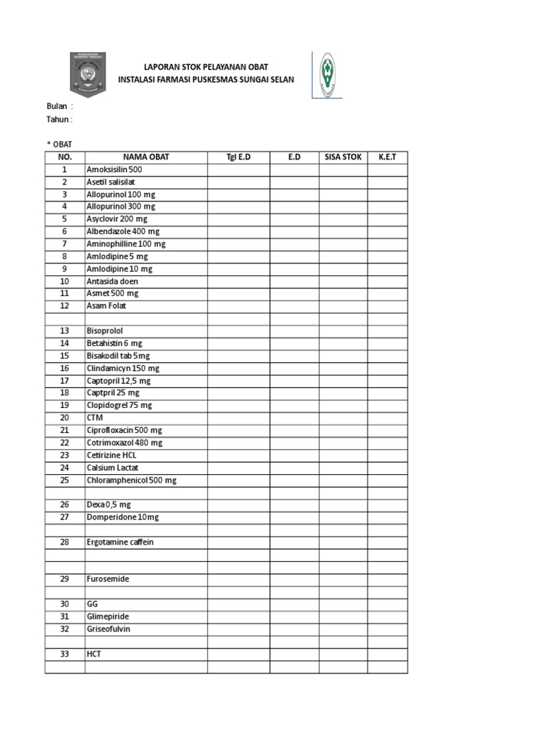 Stok Opname Gudang Pdf Pharmacy World Health Organization