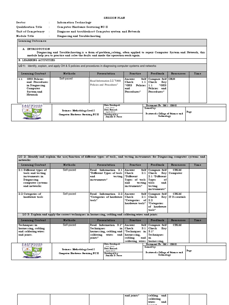 Session Plan CSS | PDF | Troubleshooting | System