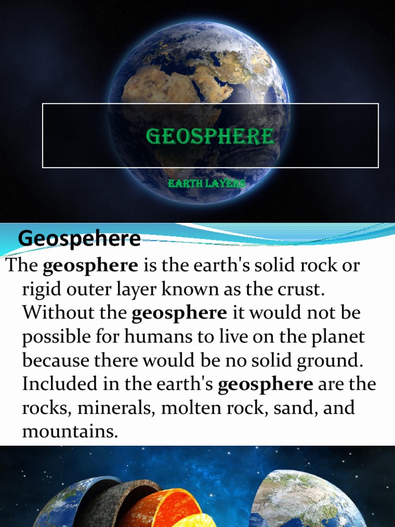 GEOSPHERE | PDF | Planetary Core | Rock (Geology)