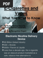 Vaping Presentation | PDF | Electronic Cigarette | Tobacco