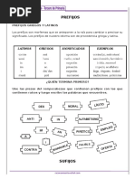Sopa de Letras de Sufijos y Prefijos Concepto y Ejemplos | PDF ...