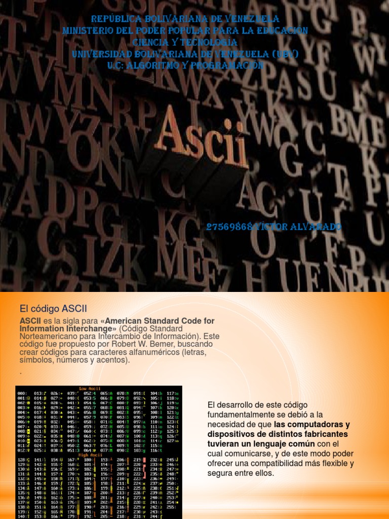Introducción al Código ASCII | PDF | Compilador | Ascii