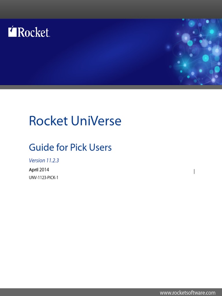 Rocket UniVerse Pickuserguide - v1123 | PDF | Command Line Interface ...