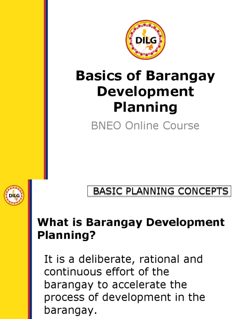 Barangay Development Planning Basics | PDF | Non Governmental ...