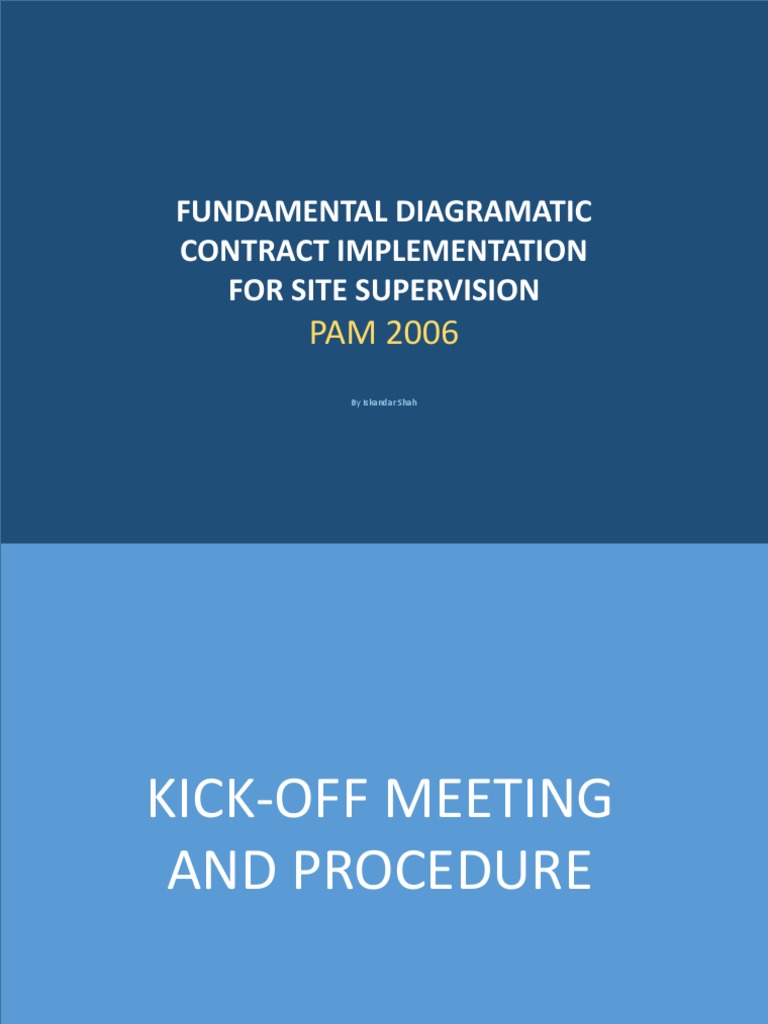 Pam 2006 Diagramatic Contract Implimentation | PDF | Design | Business