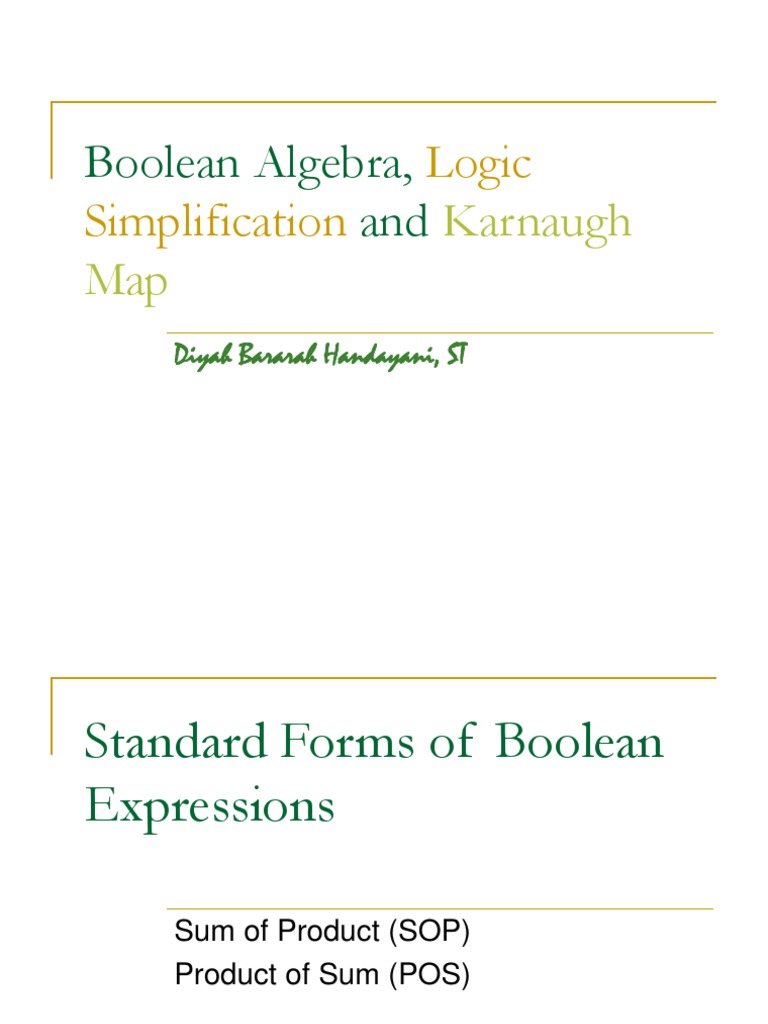 Sop Pos Kmap | Download Free PDF | Teaching Mathematics | Areas Of Computer Science
