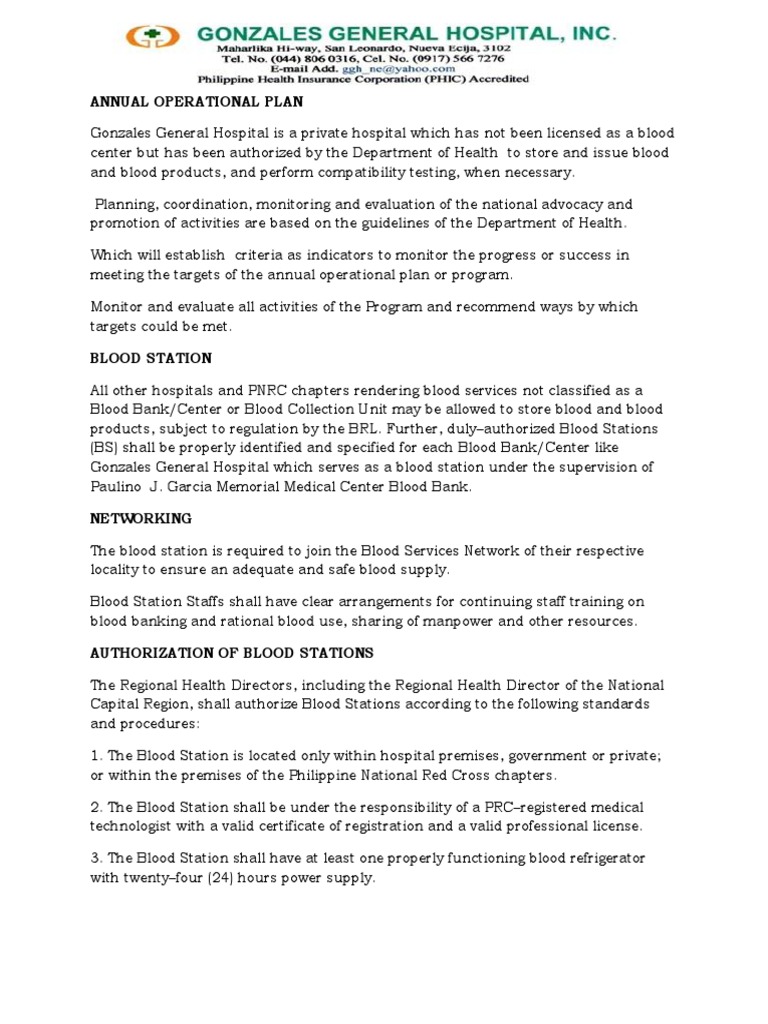 Annual Operational Plan 2019 | PDF | Hospital | Health Care