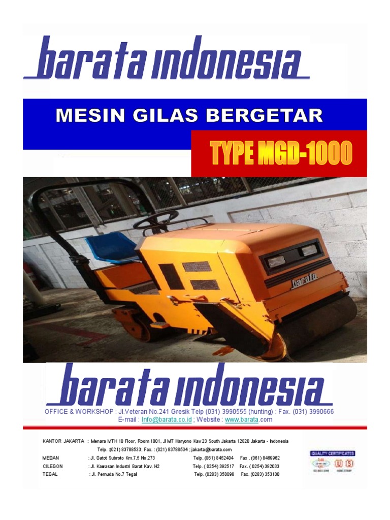 Leaflet MGD 1000 | PDF | Teknologi & Rekayasa